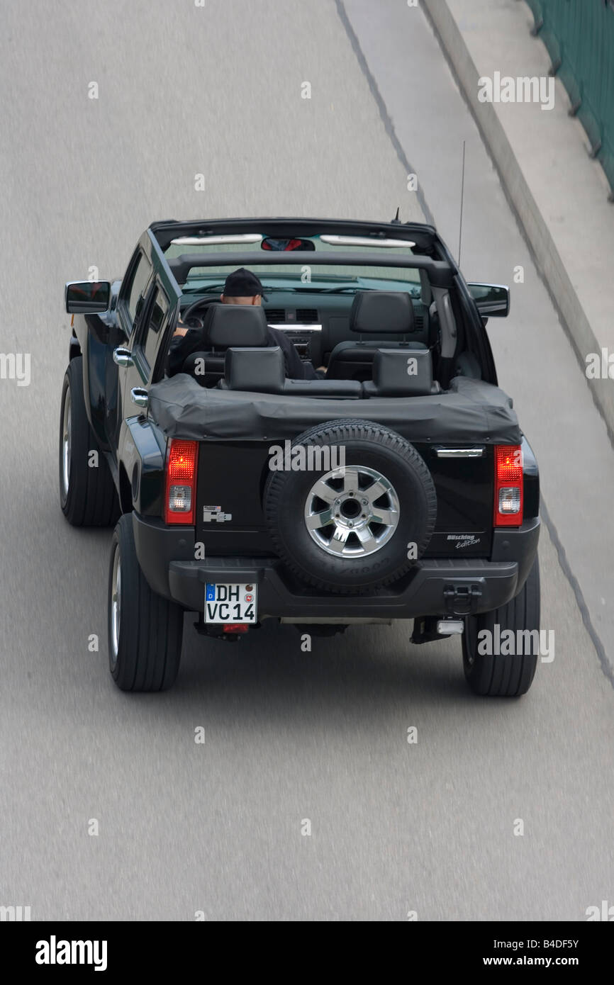 Hummer H3, built by Büsching , model year 2007, driving, diagonal from ...