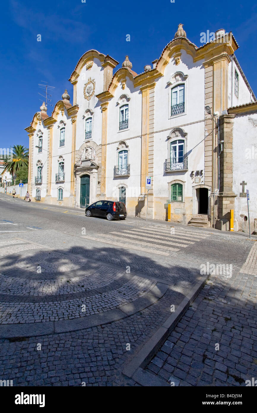 Facade of the Misericordia building in the city of Portalegre, Portugal ...