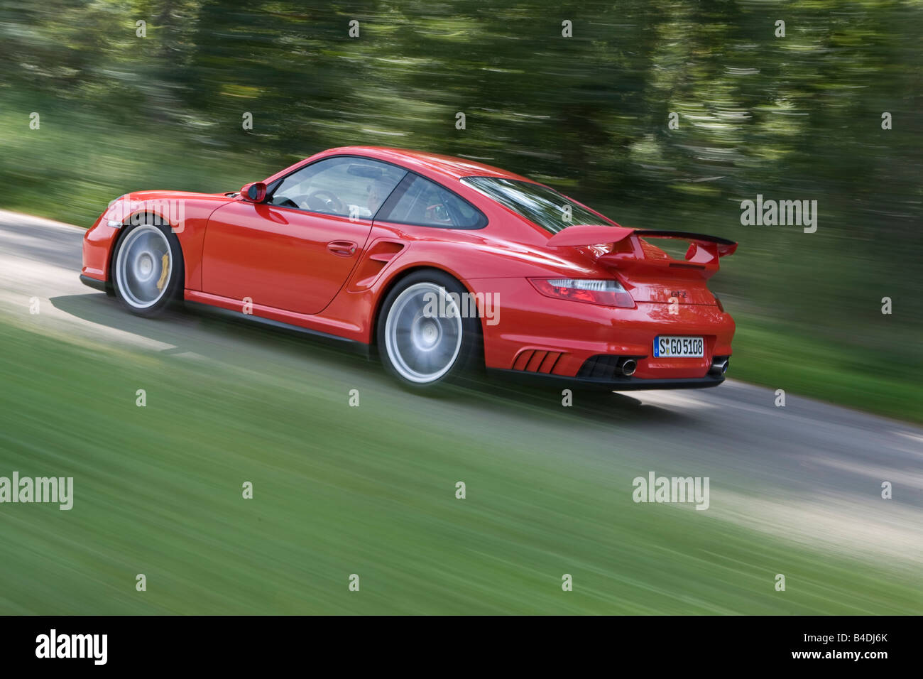 Back view red porsche 911 hi-res stock photography and images - Alamy
