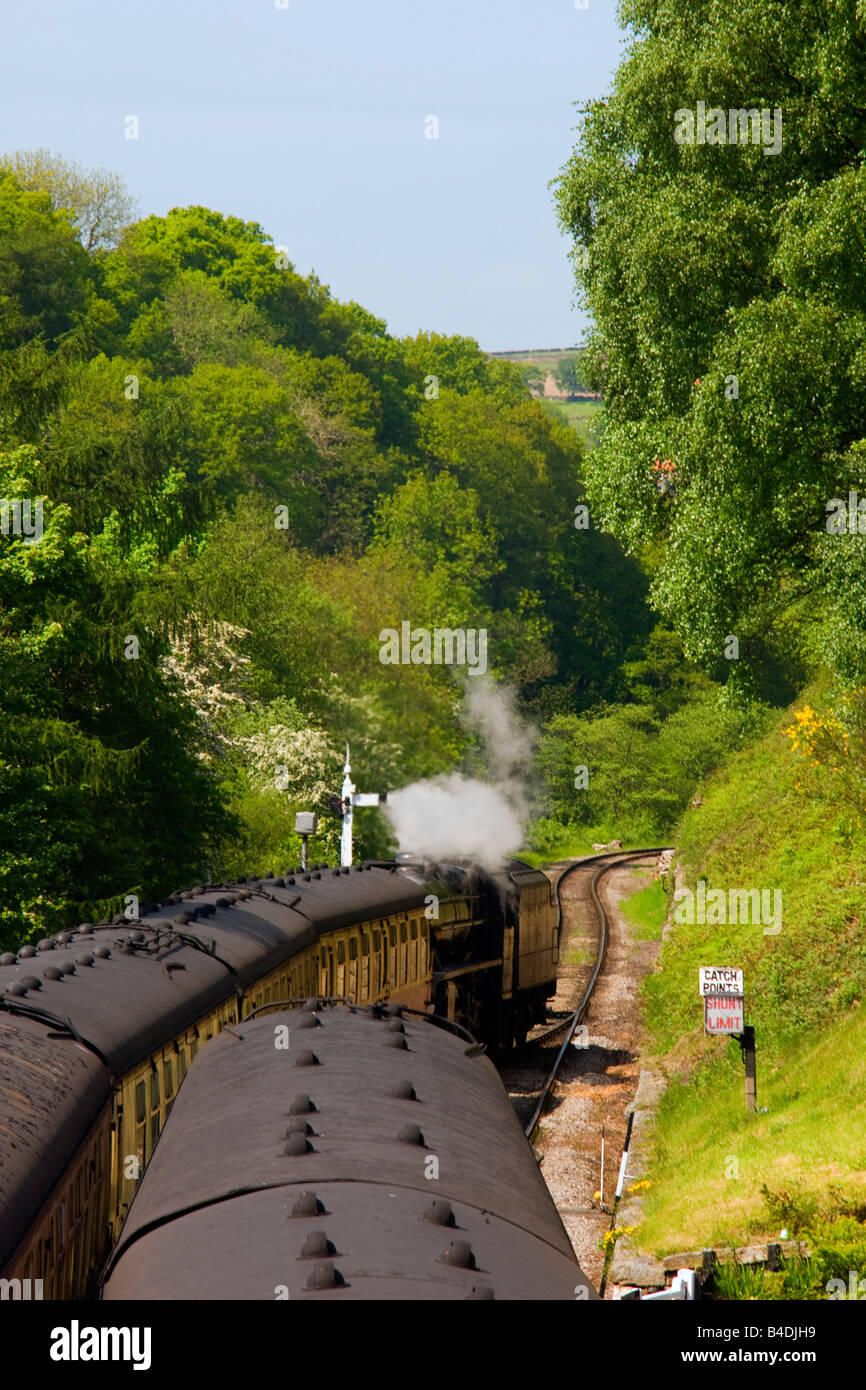 Train Going Through Goathland, North Yorkshire, England Stock Photo - Alamy