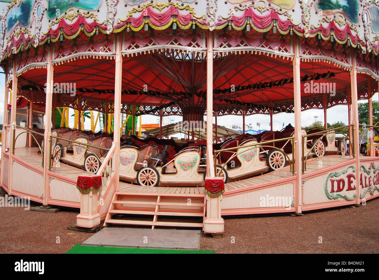 fairground carousel at Lille Braderie France Stock Photo - Alamy