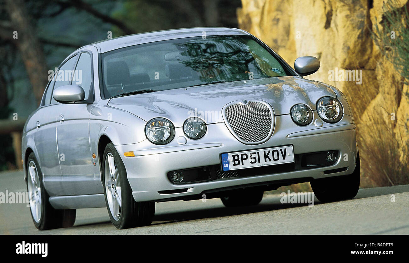 Car, Jaguar, S-Type, Limousine, model year 2002-, diagonal from the ...