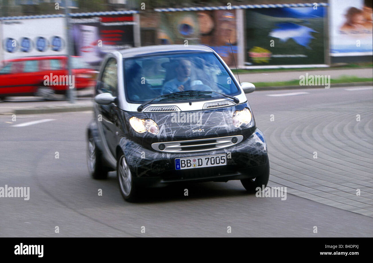 Car, Mercedes Smart, coupe, Mini-Cars, model year 2002-, silver-black ...