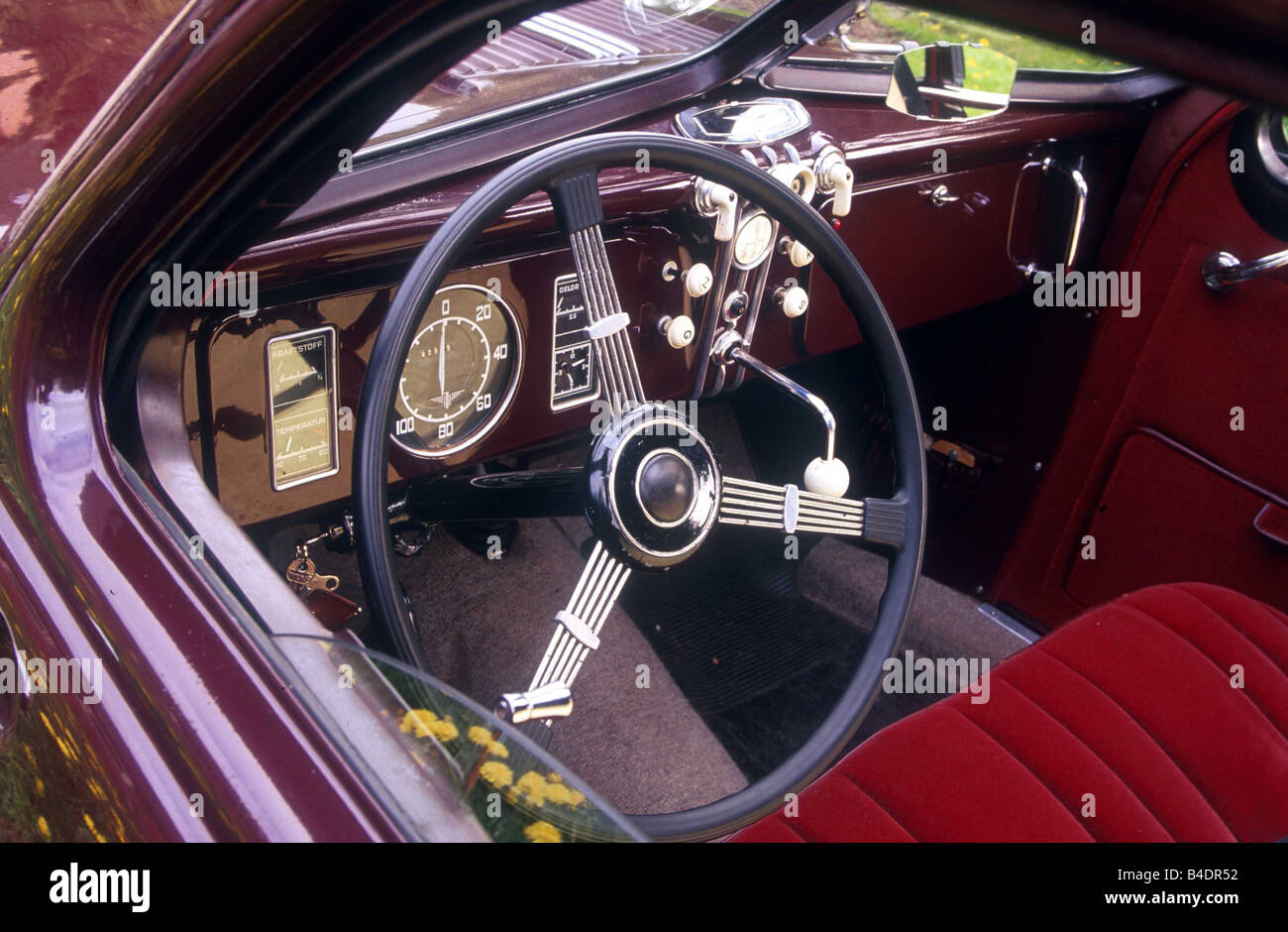 Car, Adler 2.5, model year 1937-1939, Limousine, upper middle-sized ...