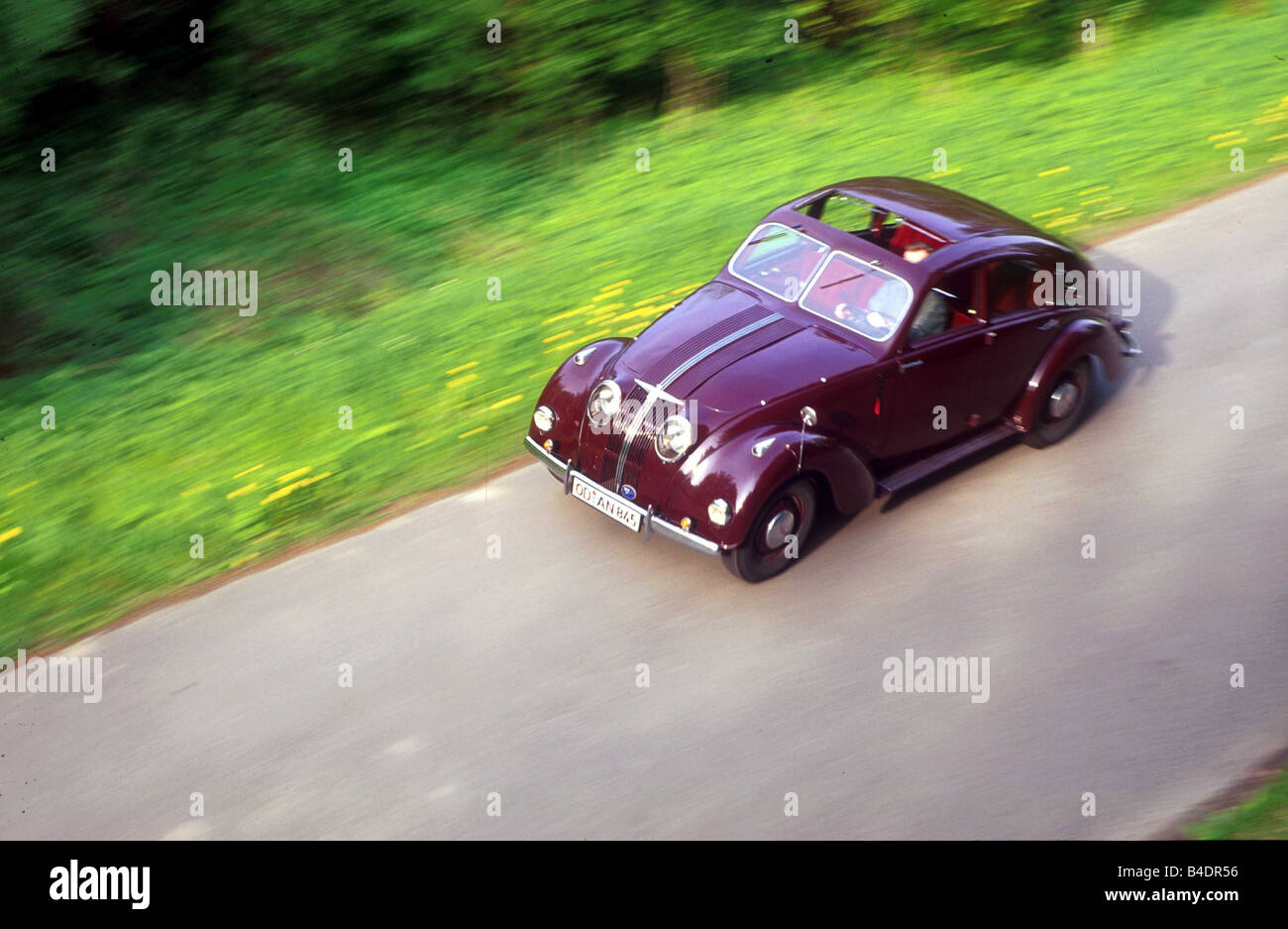 Car, Adler 2.5, model year 1937-1939, Limousine, upper middle-sized ...