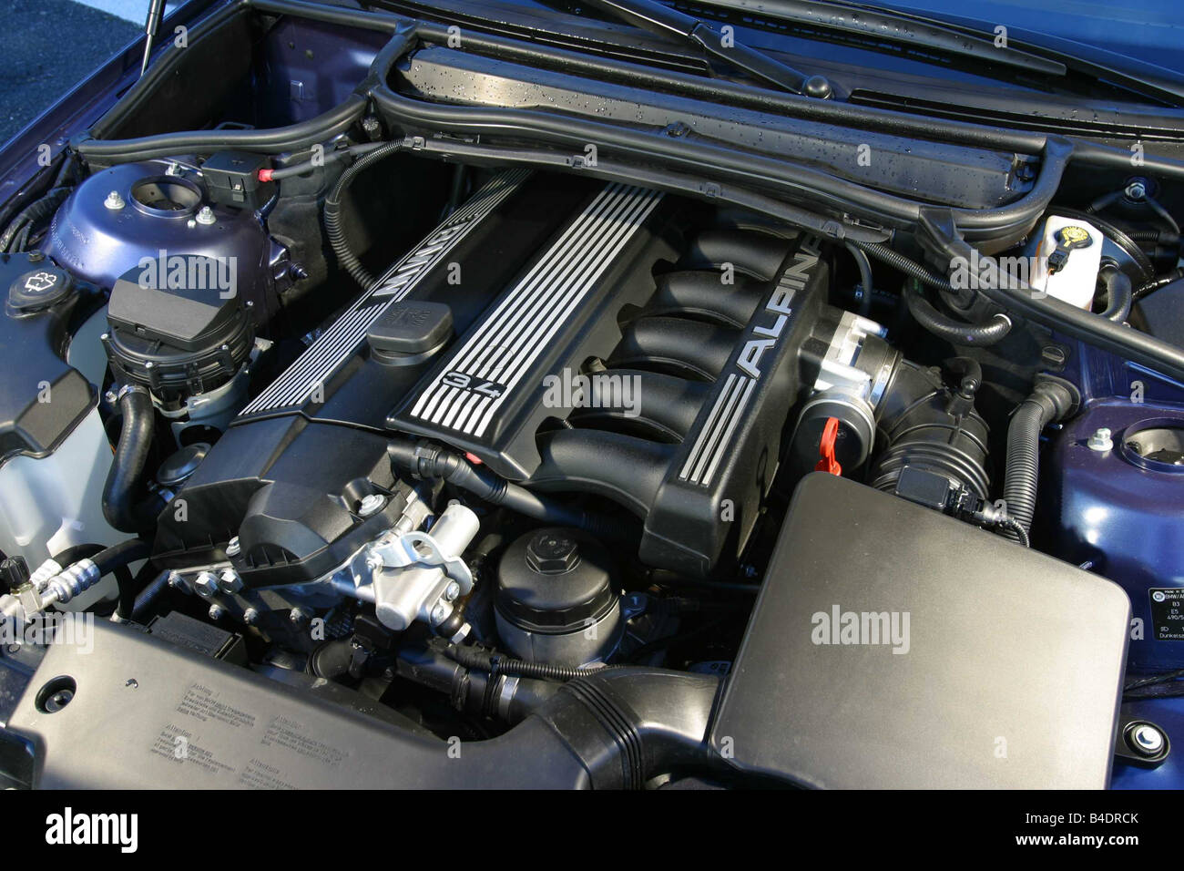 Car, Kult, Tuning Alpina B 3 S, Limousine, model year 2002, blue, view ...