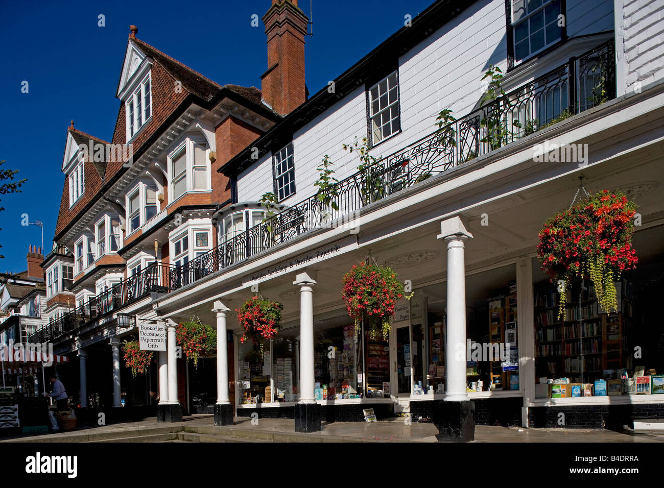 Tunbridge Wells the Pantiles 18th century arcaded walk typical houses ...