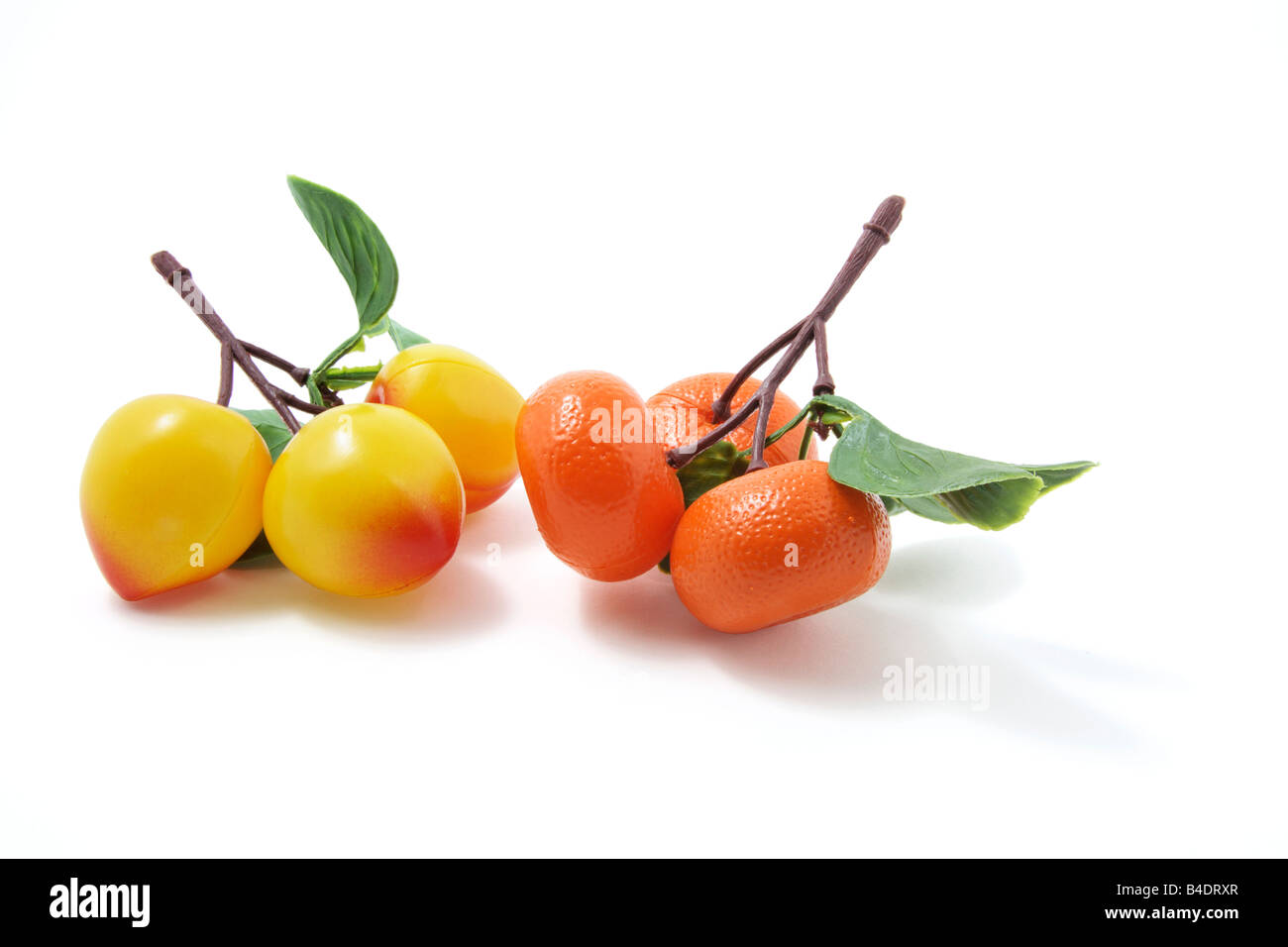 Peach and Mandarin Ornaments Stock Photo - Alamy