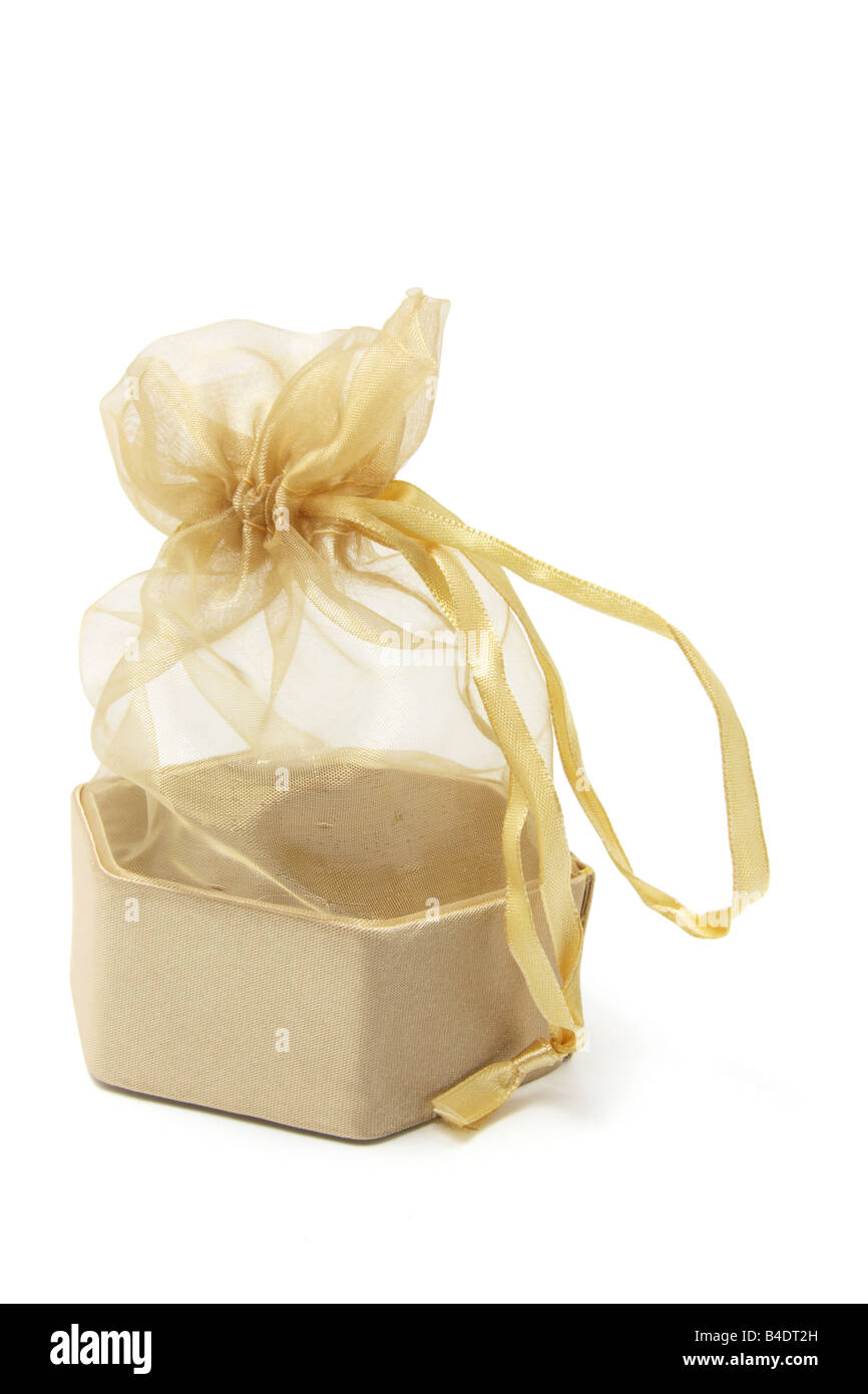 Gift Box in Sachet Stock Photo - Alamy