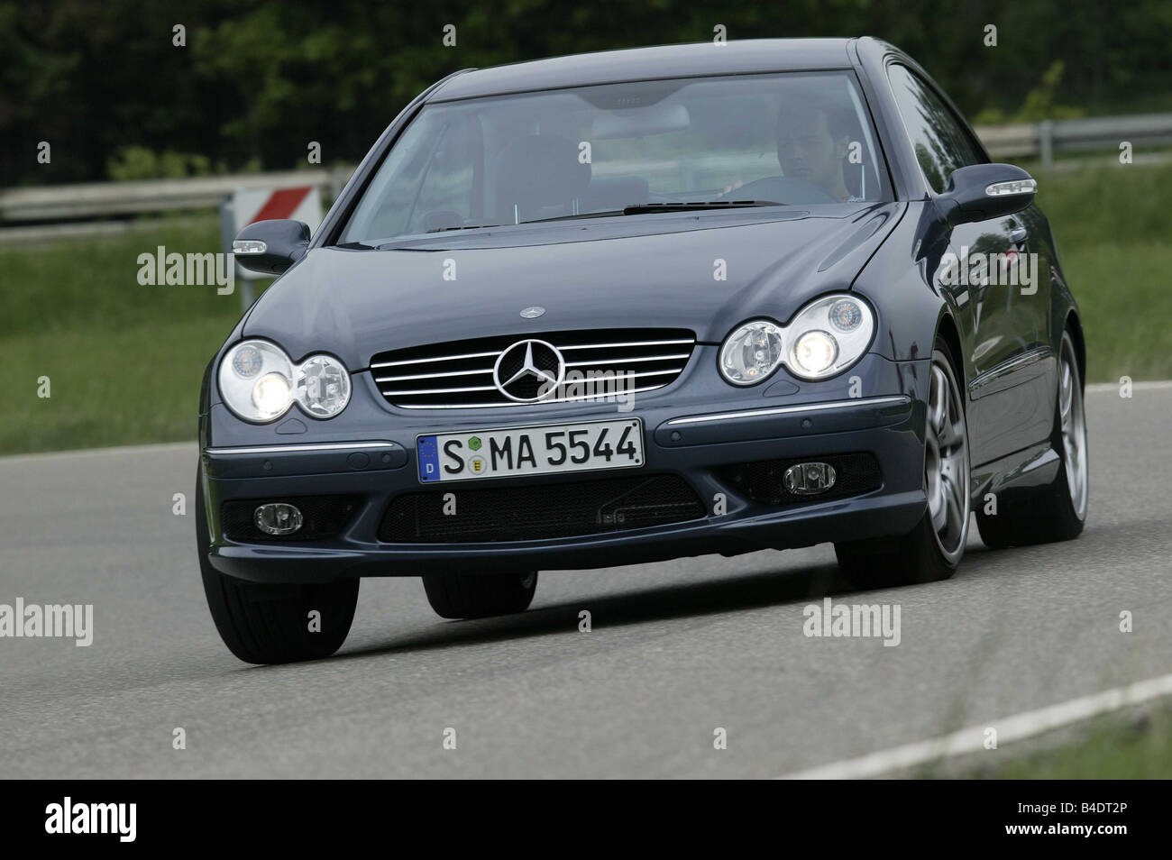 Car, Mercedes CLK 55 AMG, Daimler Chrysler, coupe, roadster, model year ...