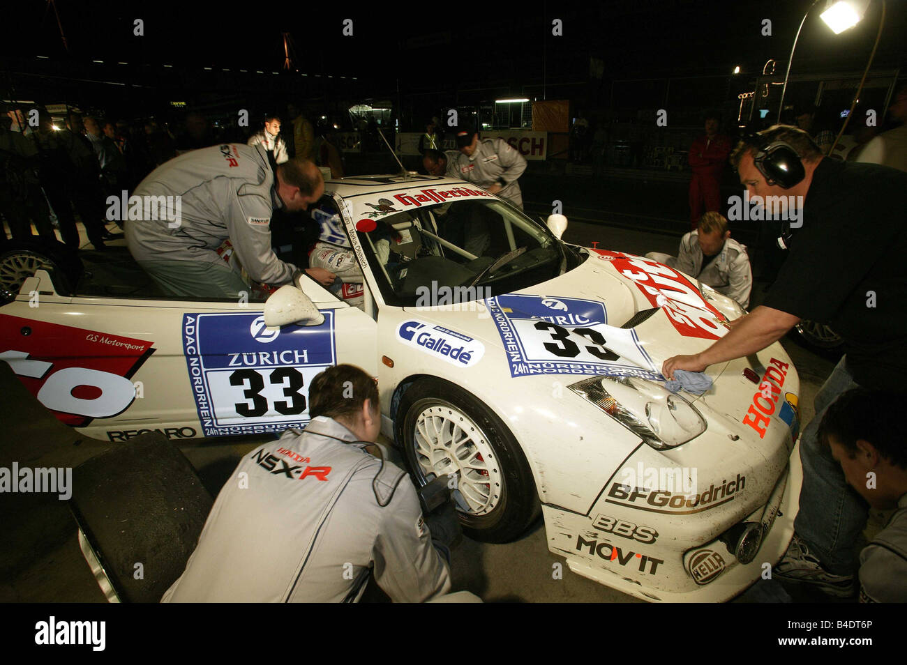 Car, 24h race / 24 Standen Rennen, Honda NSX, pit stop, Nürburgring ...