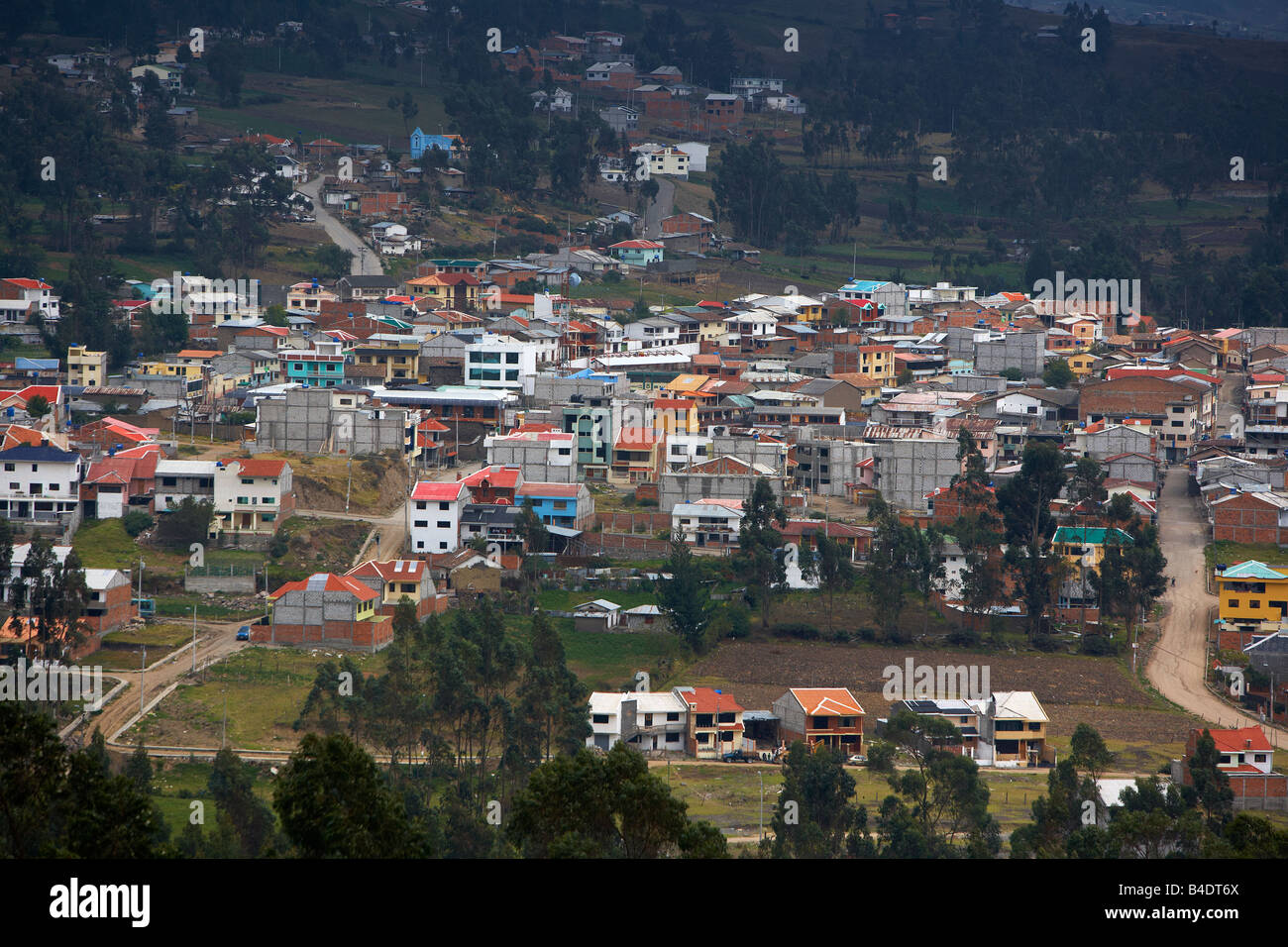 Small village in Andes Mountains, Alausi, Ecuador Stock Photo - Alamy