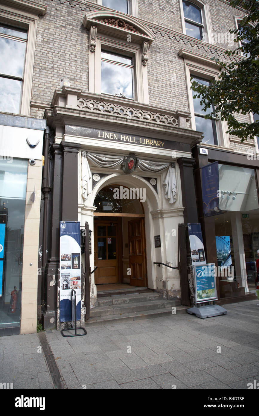 the Linenhall library belfast city centre northern ireland uk Stock ...