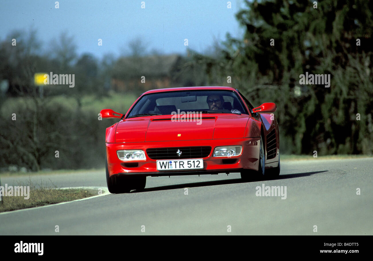 Car, Ferrari Testarossa, roadster, red, model year 1984-1991, 390 PS ...