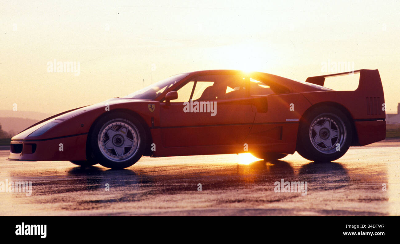 Car, Ferrari F40, roadster, coupe/Coupe, red, model year 1988-1989 ...