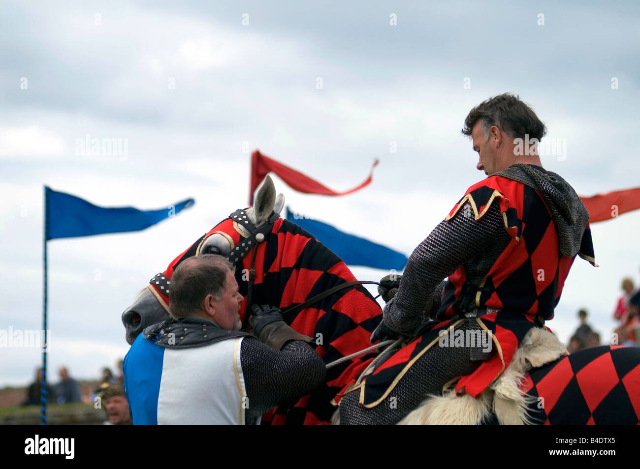 Knight on Horseback Stock Photo - Alamy