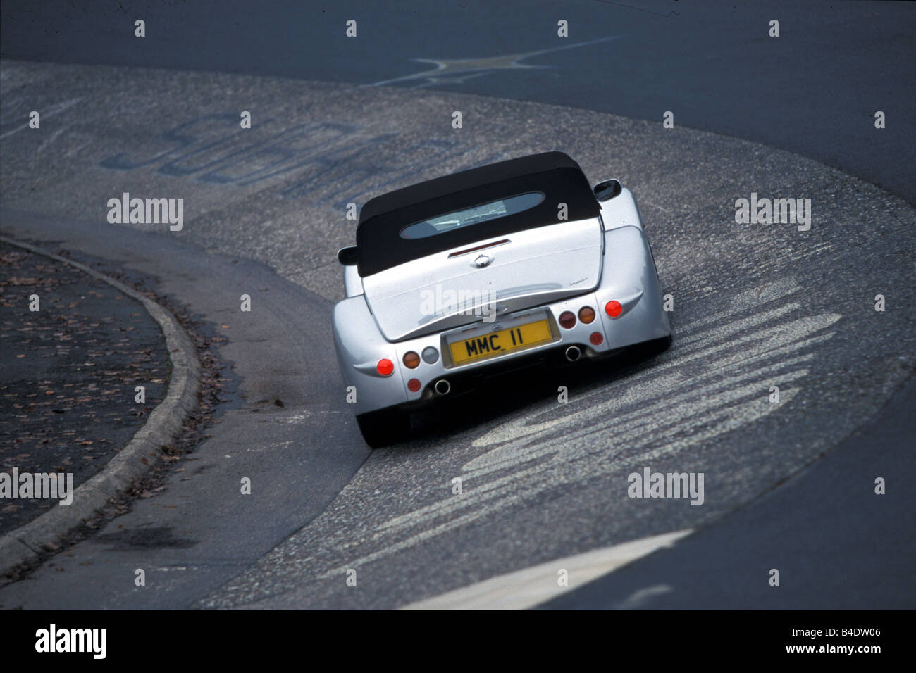 Car, Morgan Aero 8, Convertible, model year 2000, silver, driving, test ...
