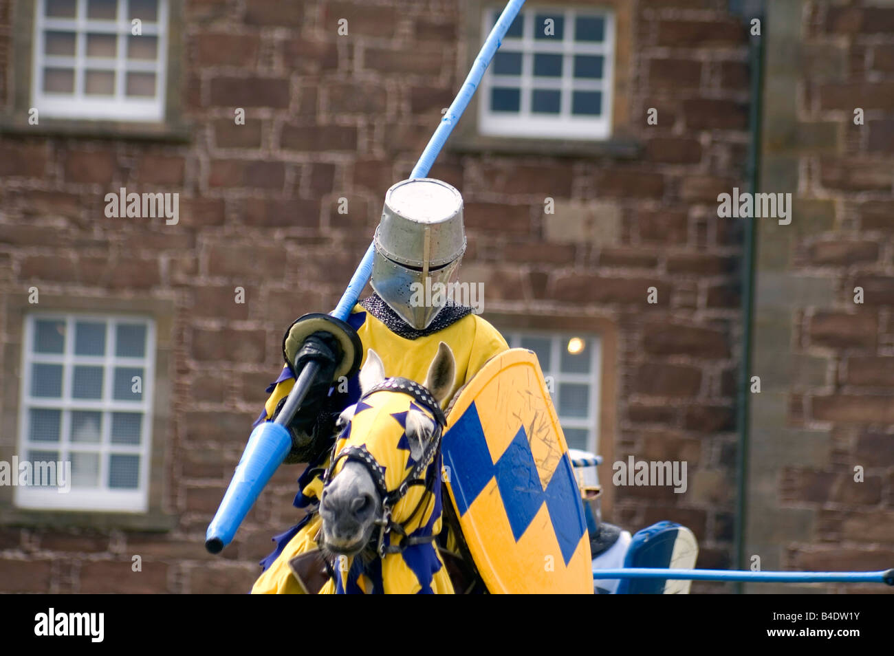 Knight on Horseback Stock Photo - Alamy