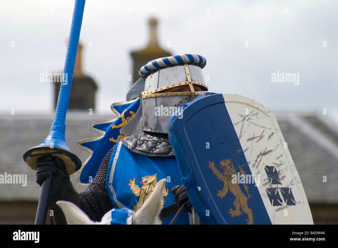 Knight on Horseback Stock Photo - Alamy