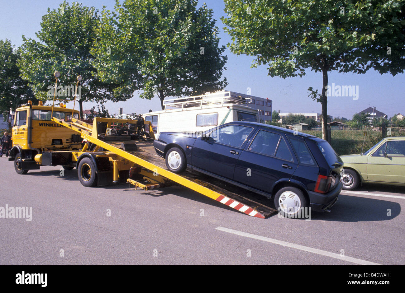 Car, breakdowns, break downs, law/traffic, Tow trucks, ADAC, Tow Stock ...
