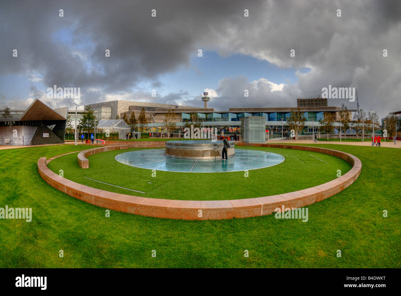 Chavasse Park, Part of Liverpool One shopping area Stock Photo - Alamy