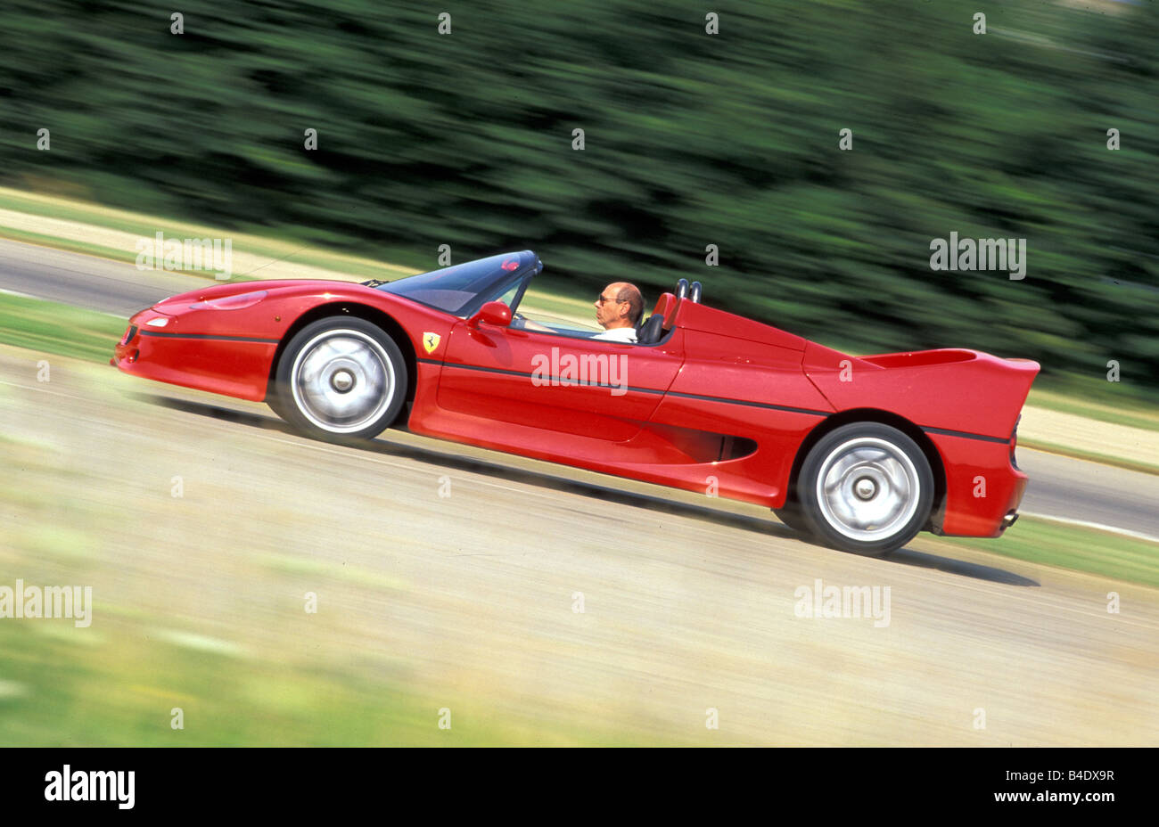 Car, Ferrari F50, model year 1995-2002, red, roadster, Convertible, Two ...
