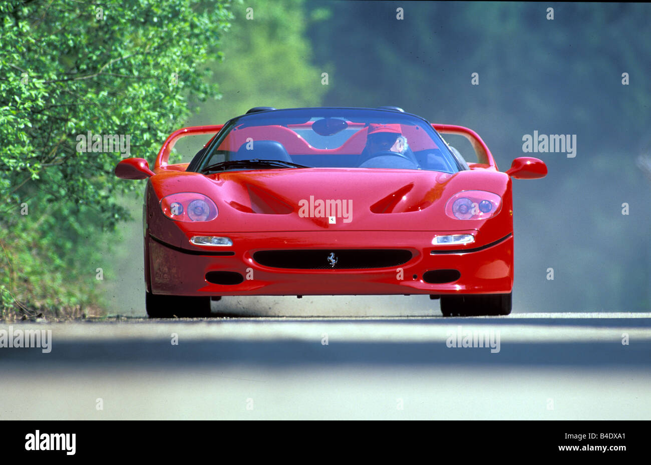 Car, Ferrari F50, model year 1995-2002, red, roadster, Convertible, Two ...