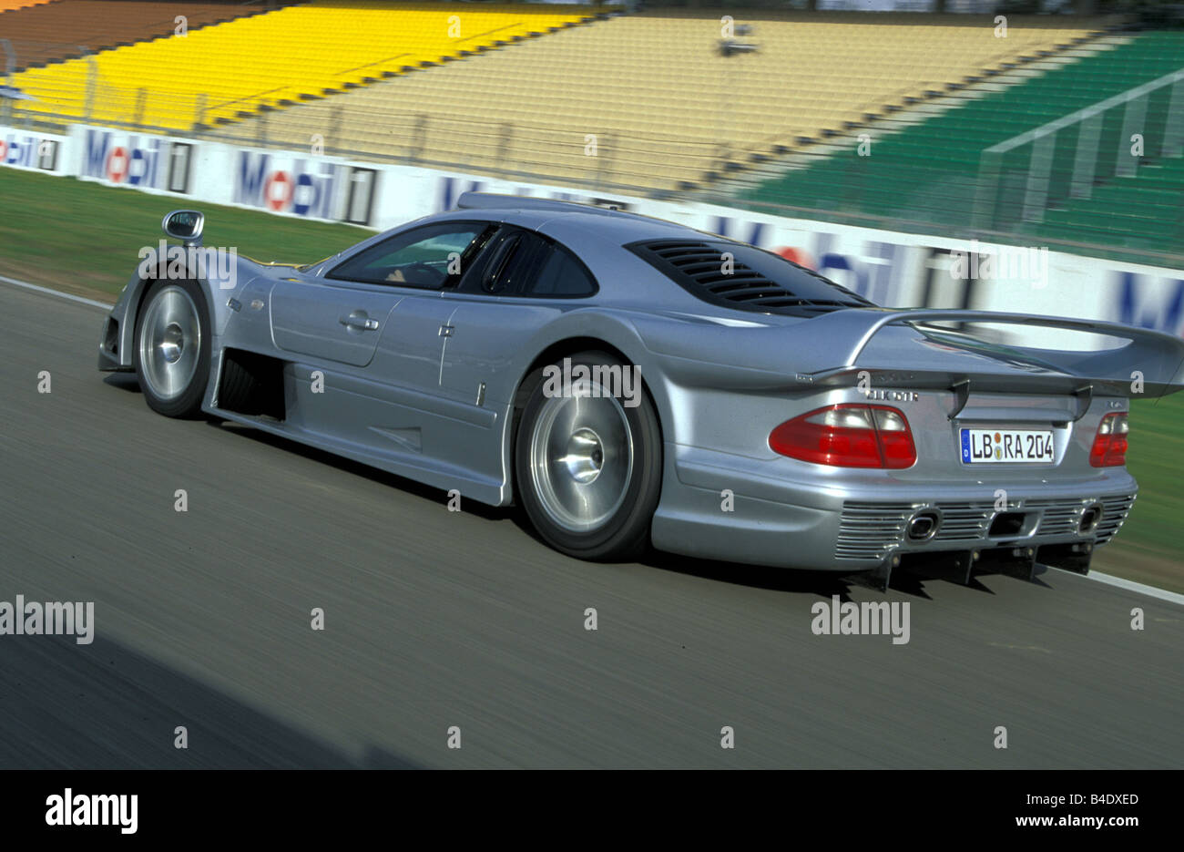 Car, Mercedes CLK GTR, roadster, coupe/Coupe, model year 1999, silver ...