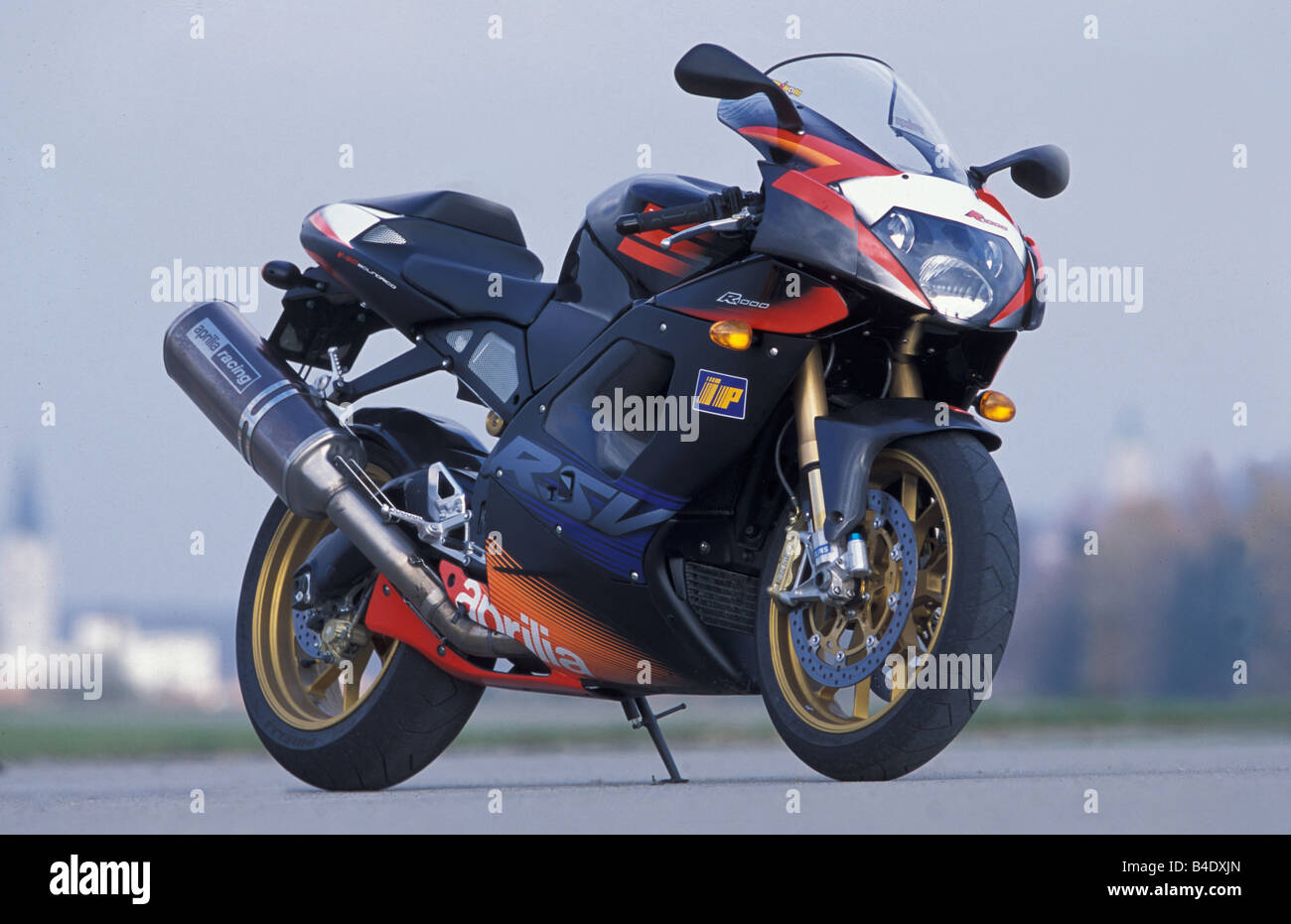 engine cycle, Aprilia RSV mille R, Sports motor cycle, Sportsman, black ...