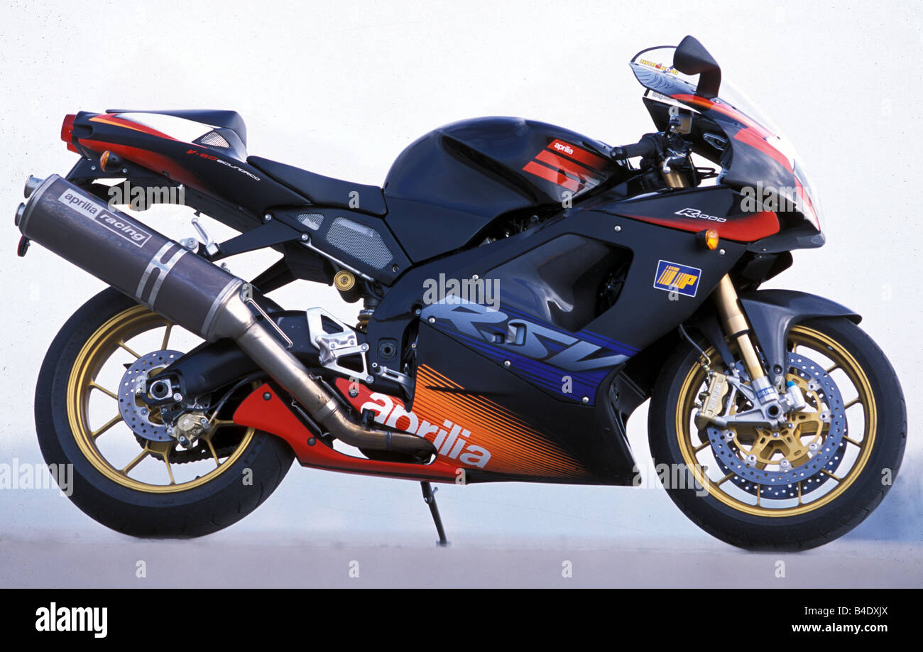 engine cycle, Aprilia RSV mille R, Sports motor cycle, Sportsman, black ...