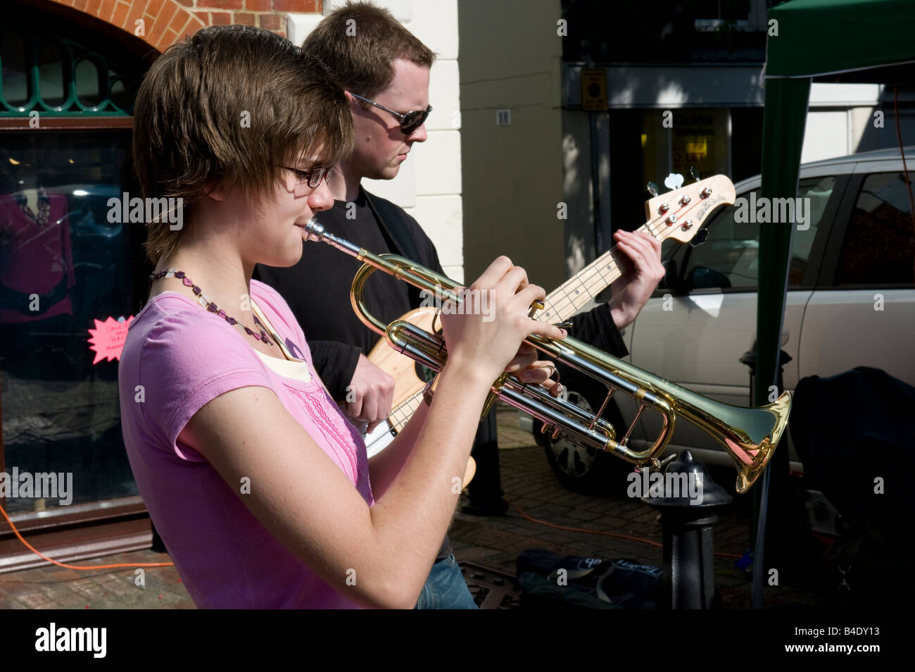 Young Street Musicians - 1 Stock Photo - Alamy