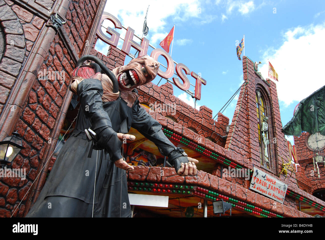 ghost house fairground Lille France Stock Photo - Alamy