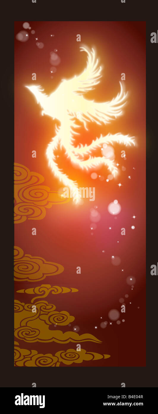 Chinese phoenix illustration hi-res stock photography and images - Alamy