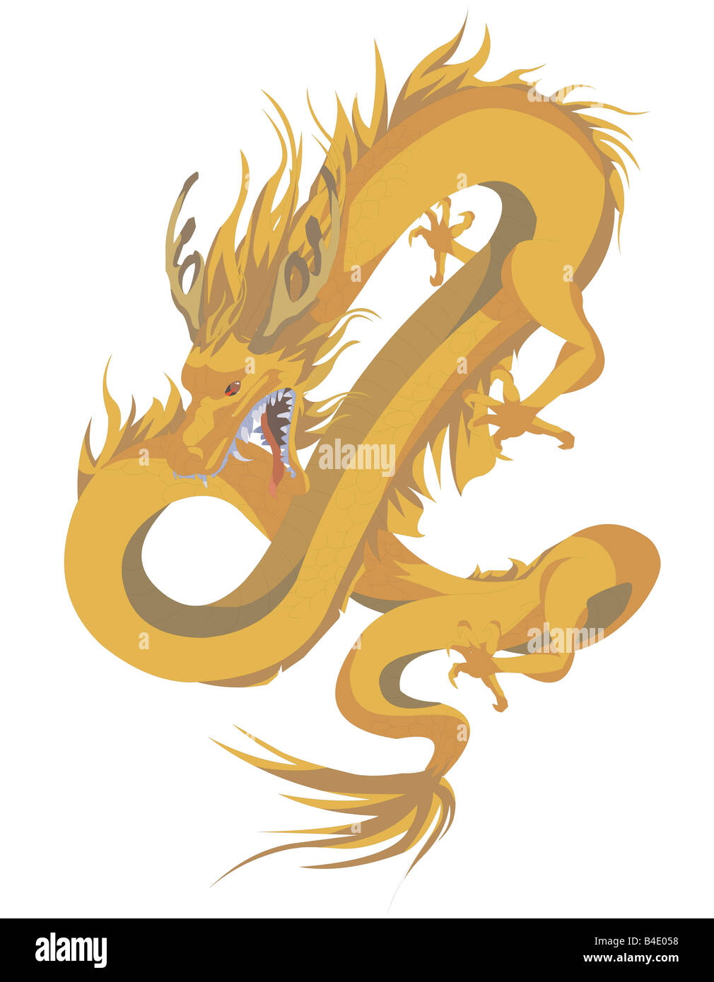 Yellow Chinese Dragon