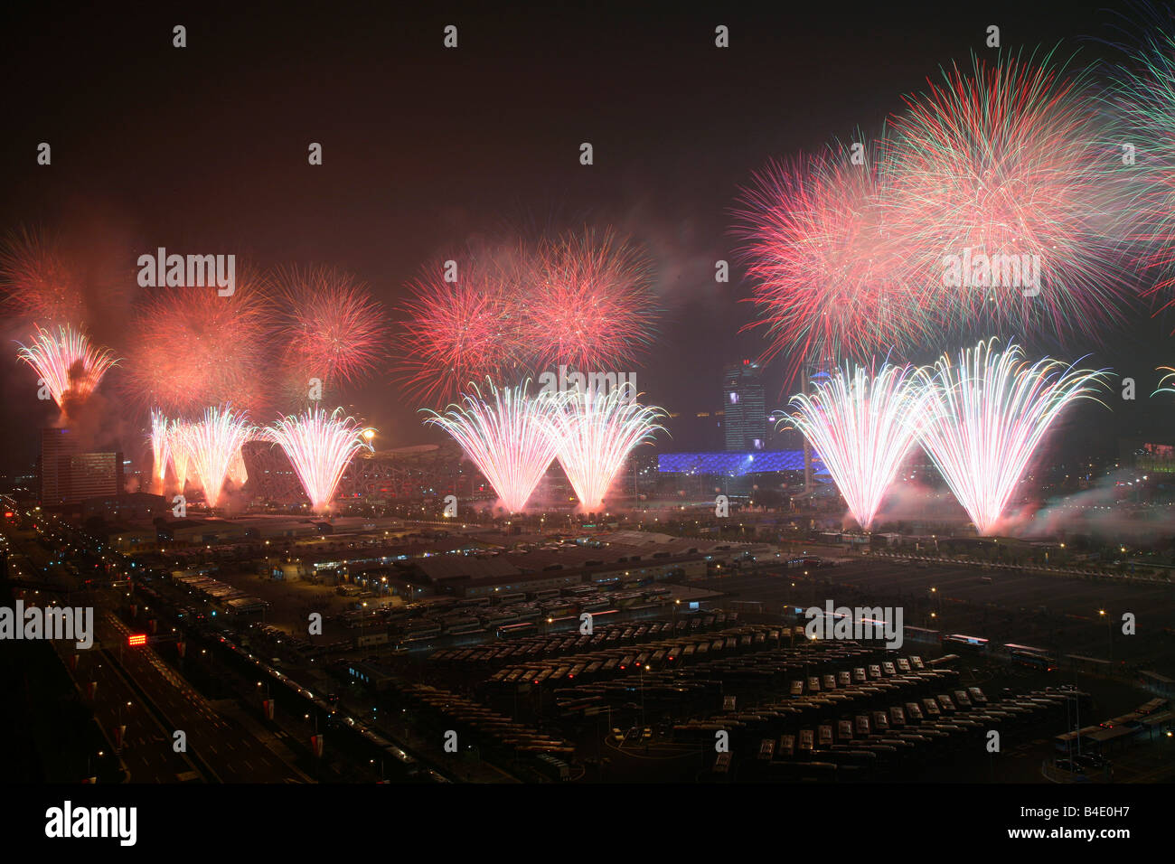 Fireworks Of Beijing Olympic Games Ceremony,Beijing Stock Photo - Alamy