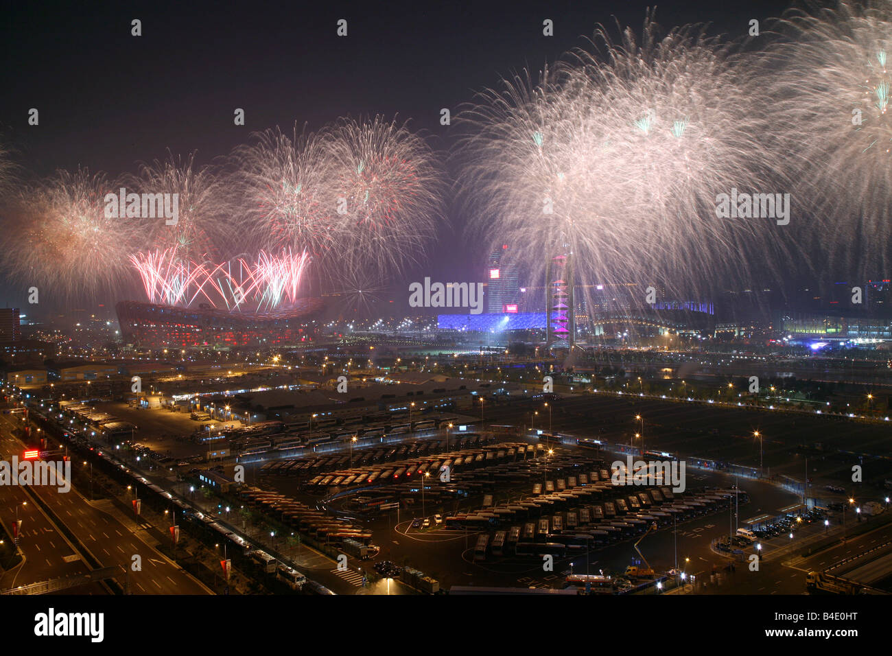 Fireworks Of Beijing Olympic Games Ceremony,Beijing Stock Photo - Alamy