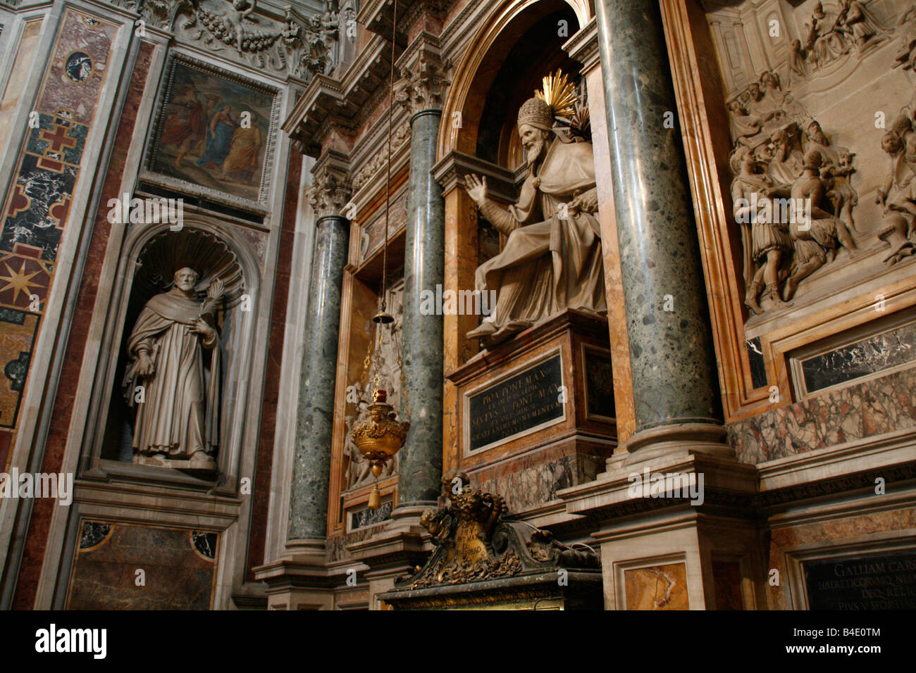 interior santa maria maggiore basilica church rome Stock Photo - Alamy