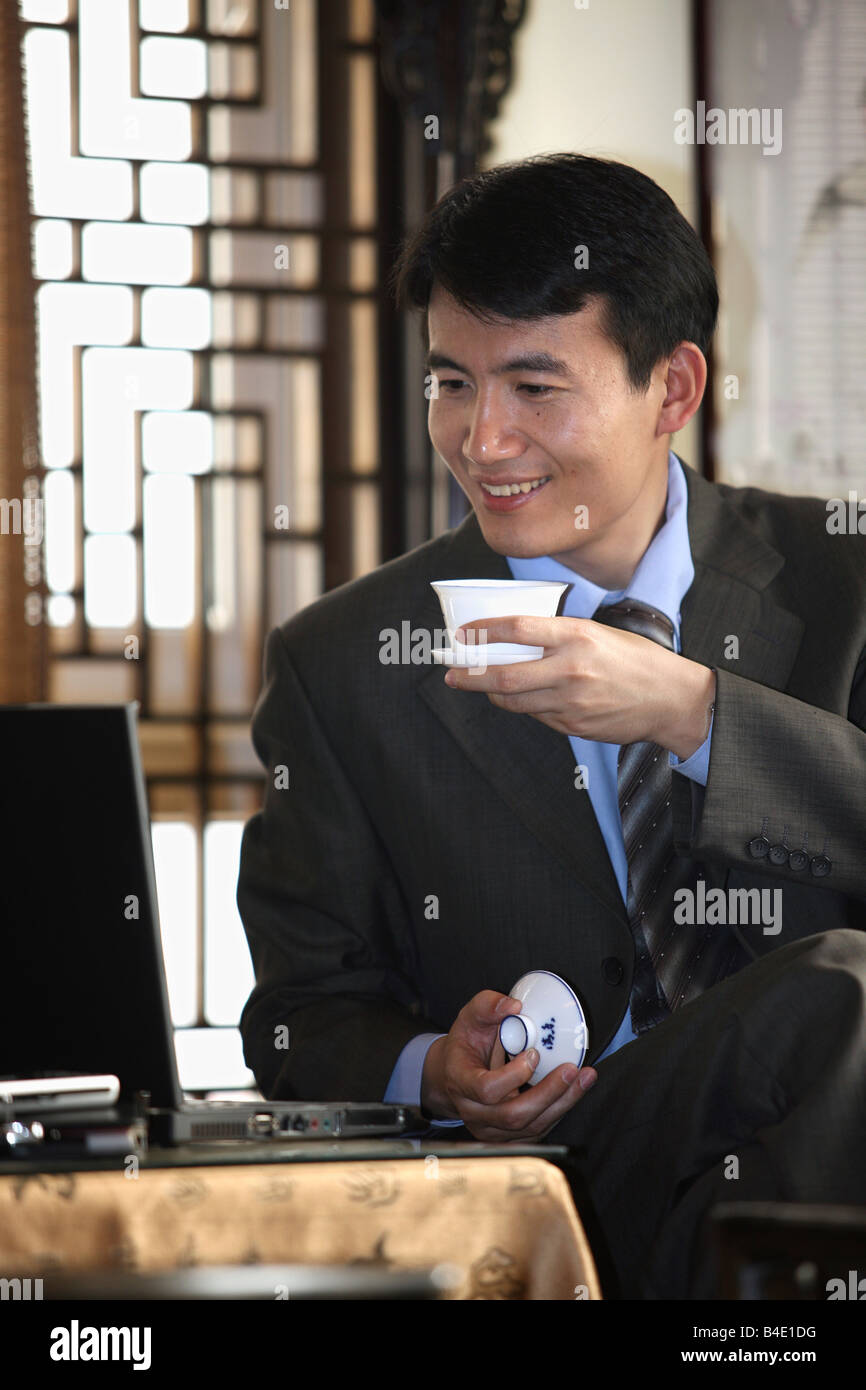 Chinese Business Man Stock Photo - Alamy