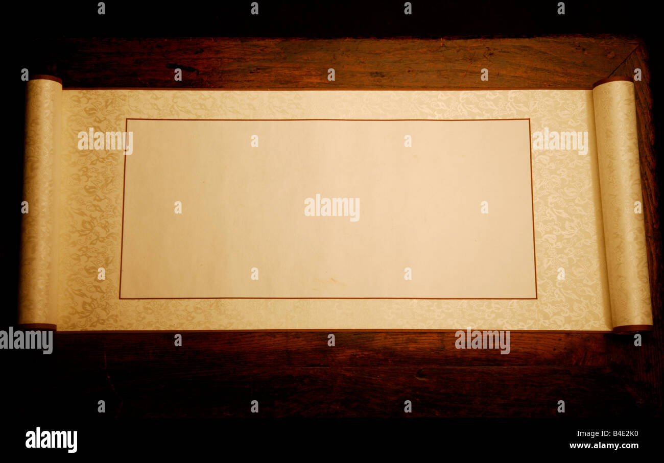 Chinese Traditional Scroll,Still Life Stock Photo - Alamy