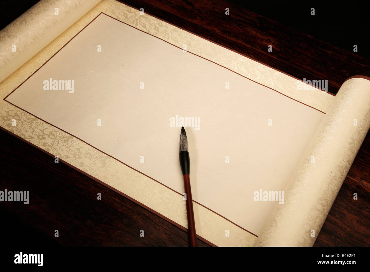 Chinese Traditional Scroll,Still Life Stock Photo - Alamy