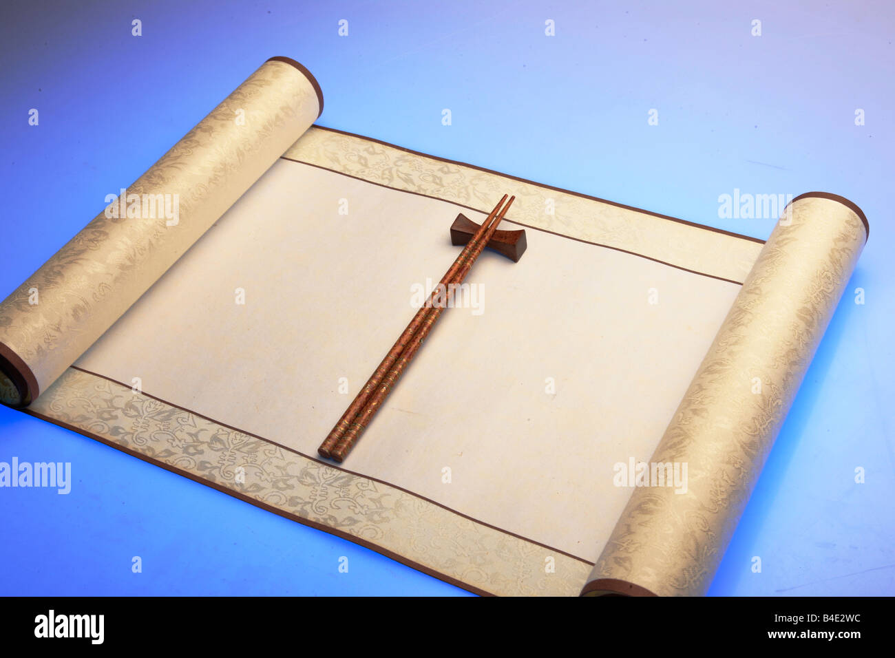 Chinese Traditional Scroll,Still Life Stock Photo - Alamy