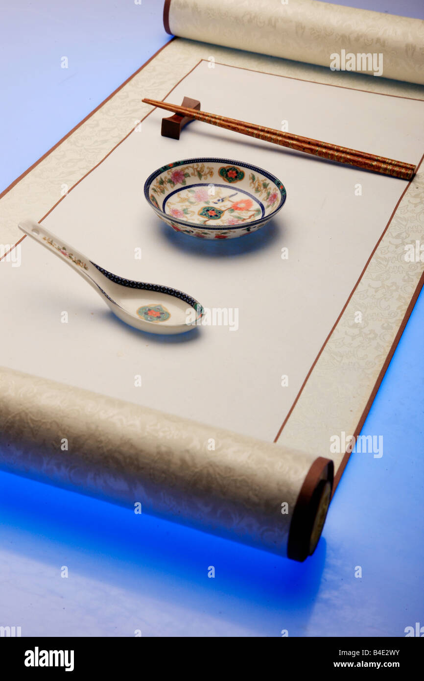 Chinese Traditional Scroll,Still Life Stock Photo - Alamy