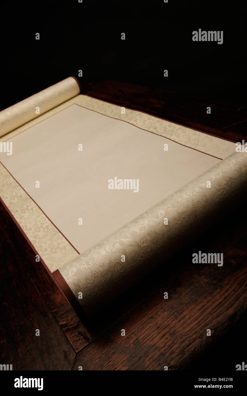 Chinese Traditional Scroll,Still Life Stock Photo - Alamy