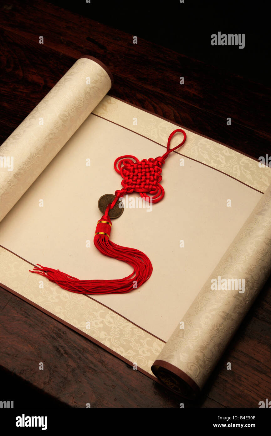 Chinese Traditional Scroll,Still Life Stock Photo - Alamy
