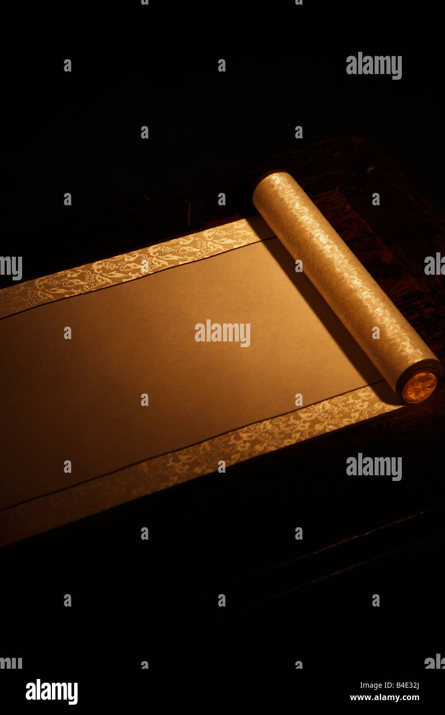 Chinese Traditional Scroll,Still Life Stock Photo - Alamy