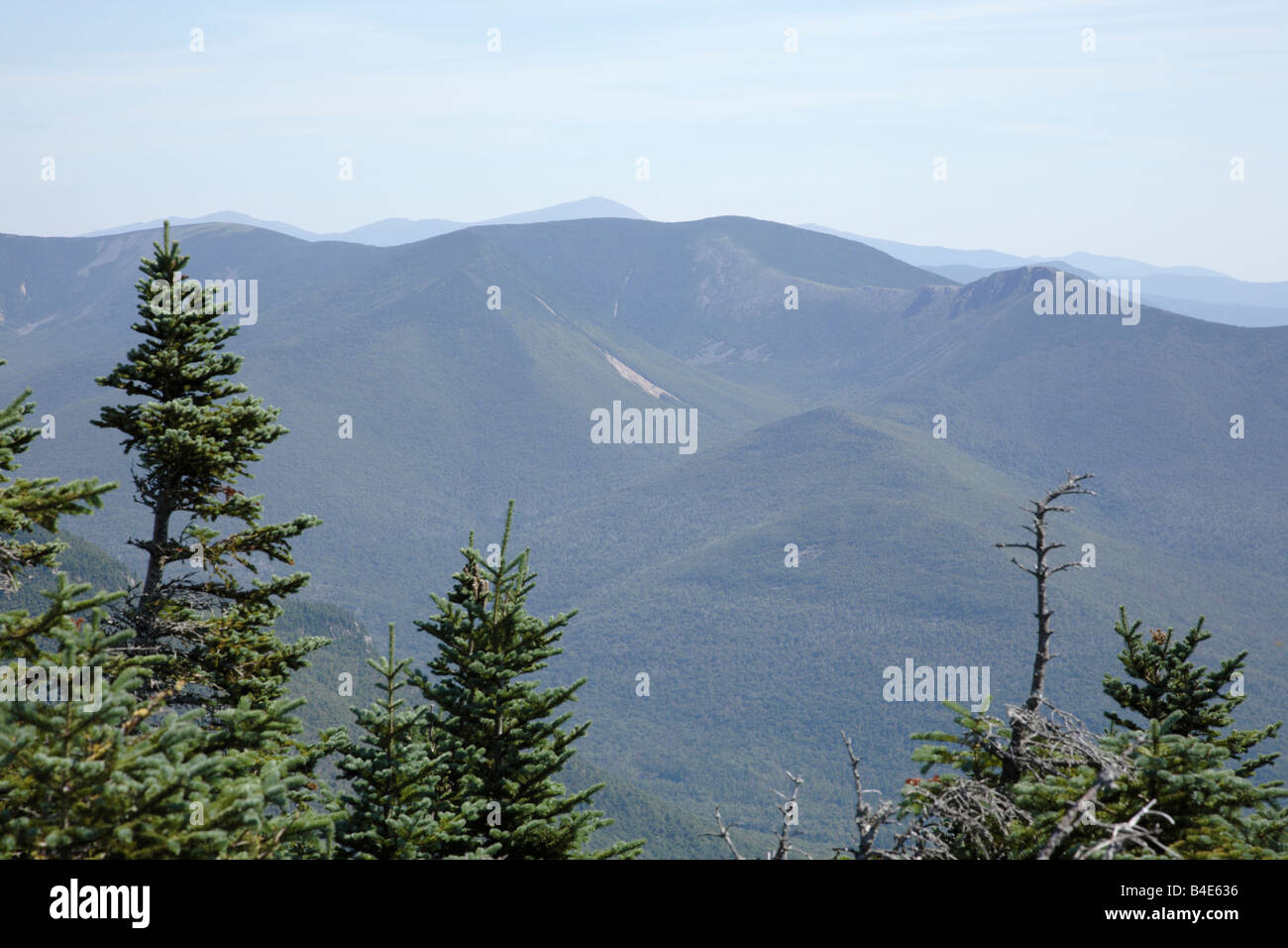 Pemigewasset Wilderness from the summit of Mount Flume during the ...