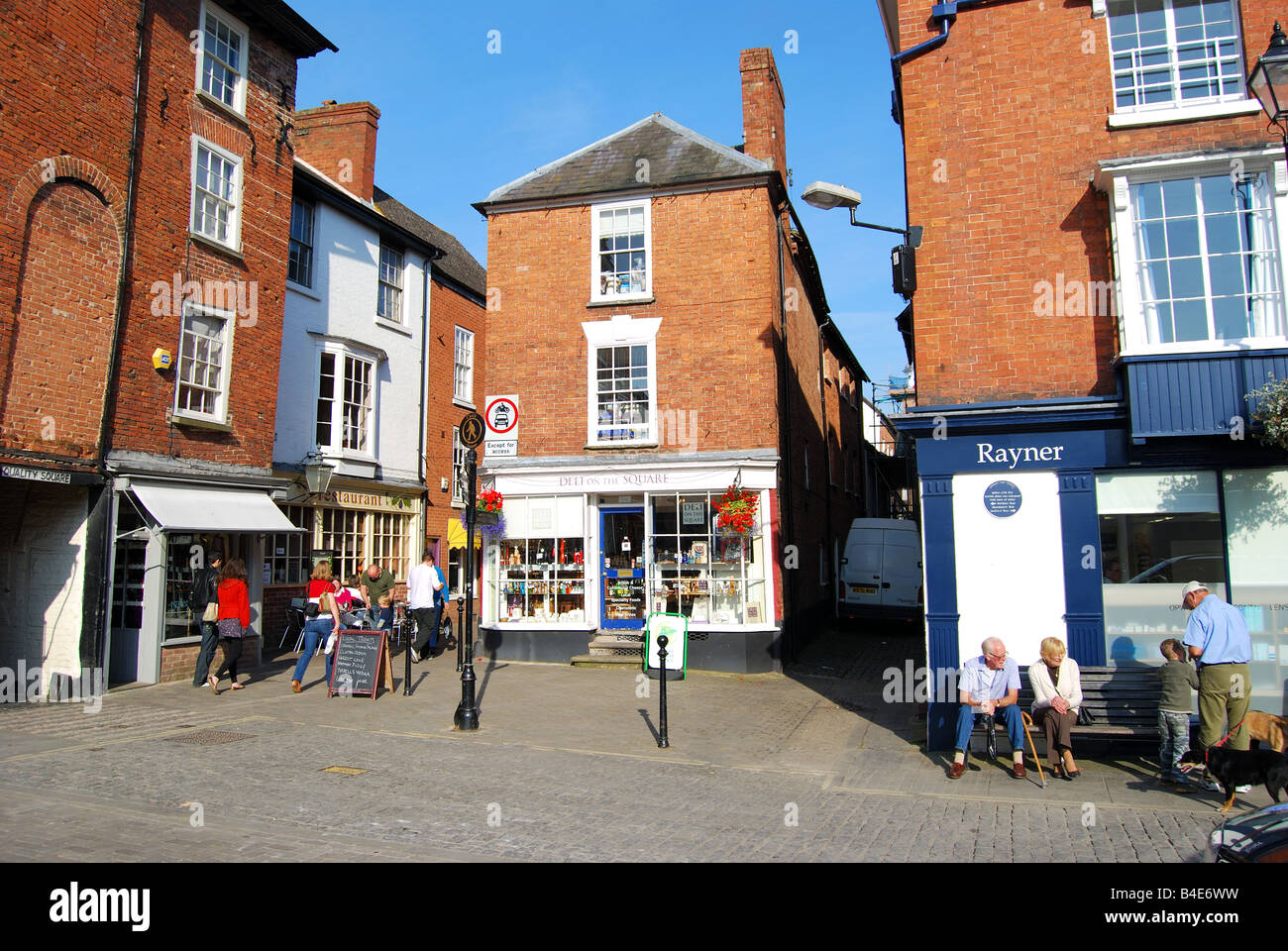 Castle Square, Ludlow, Shropshire, England, United Kingdom Stock Photo ...