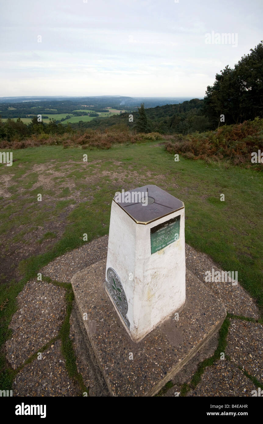 Trig point gibbet hill hindhead hi-res stock photography and images - Alamy