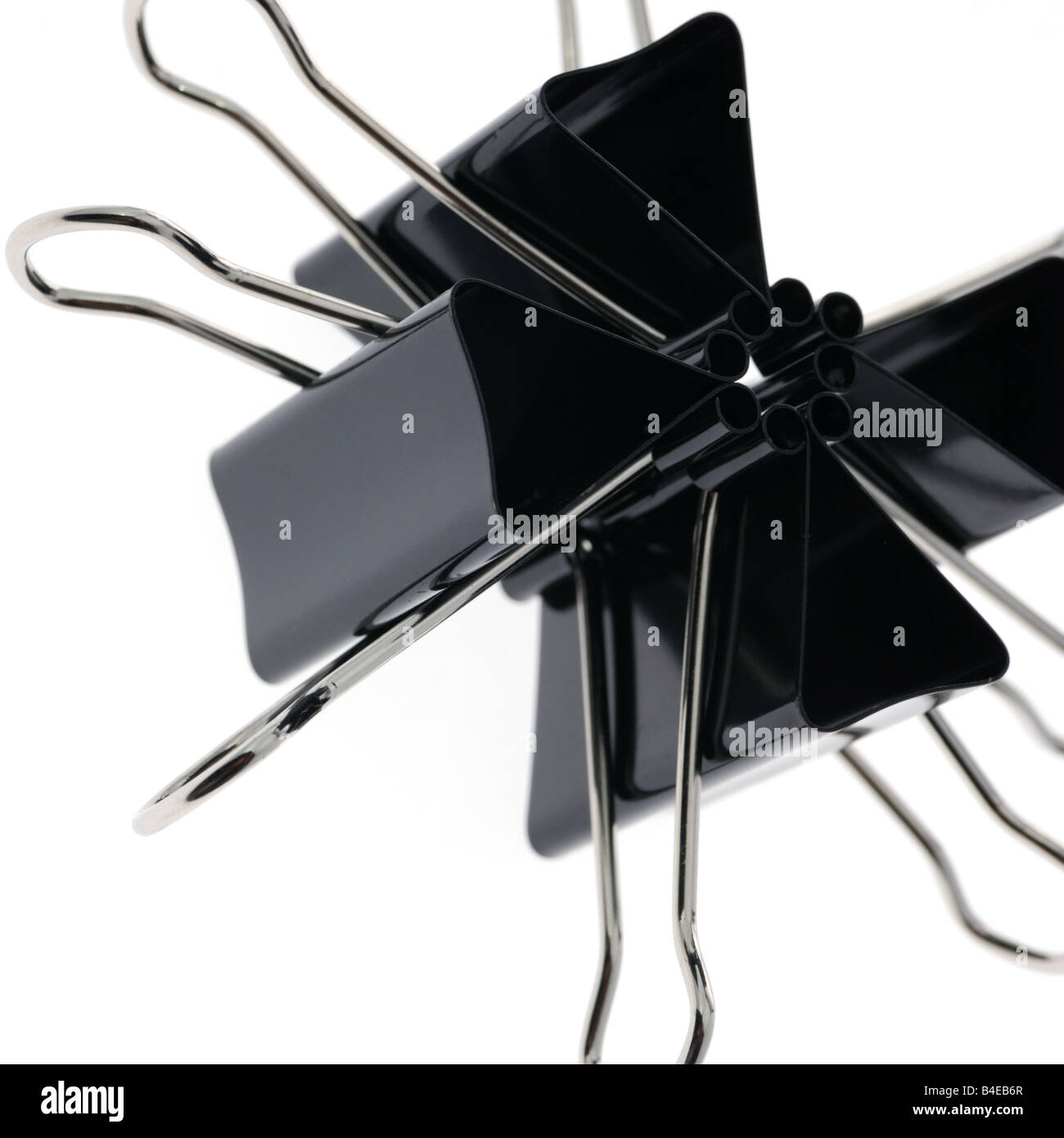 binder clips Office accessories isolated on a white background Stock ...