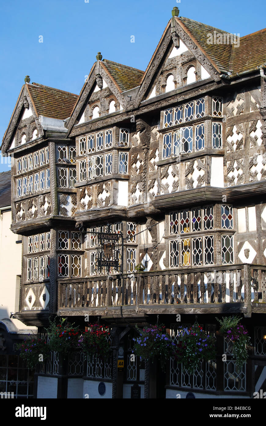 The feathers hotel ludlow shropshire united kingdom hi-res stock ...